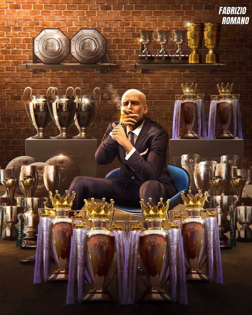 Pep Guardiola Makes History Again: Becomes First Manager To Win Four ...