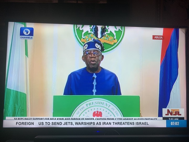 Full Text Of President Bola Ahmed Tinubu's Nationwide Broadcast — Akelicious