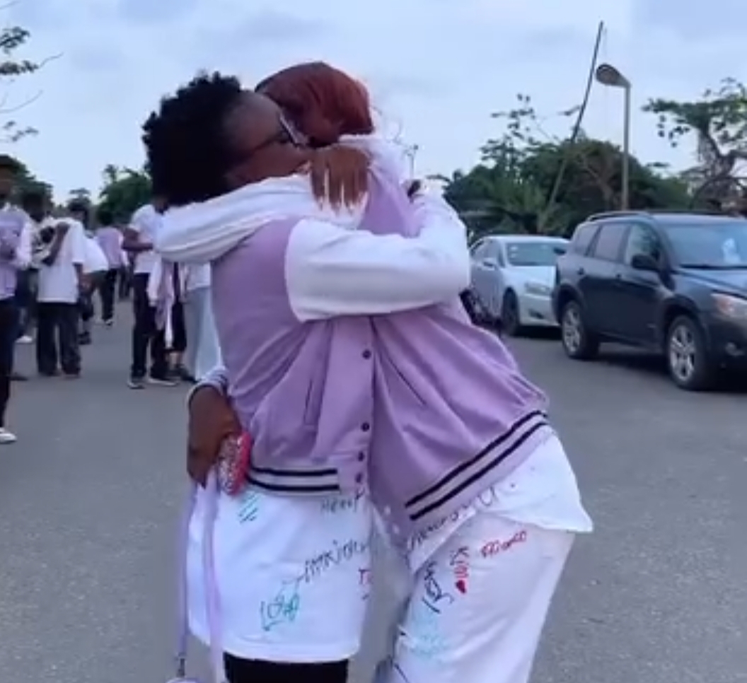 Nigerian lady and her friend escape death as commercial bus catches fire few weeks to their ...